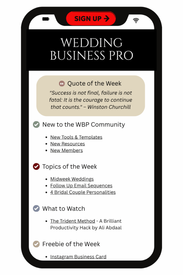 Member Login - WEDDING BUSINESS PRO